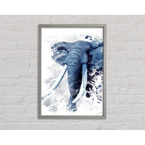 Bright Star Elefant Grau - Einzelner Bilderrahmen Kunstdrucke auf Leinwand | Wayfair.de